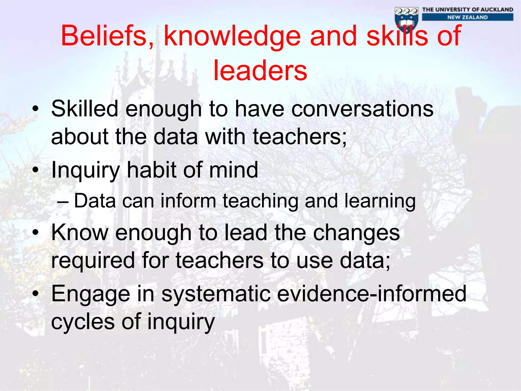 Using assessment data for improving teaching practice acer conference ...