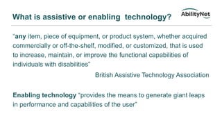 Using assistive tech for exam success for send students uk | PPTX
