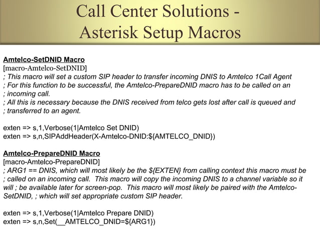Using asterisk to_implement_intelligent_call_center_solutions | PPT