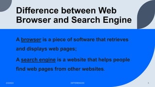 Using a Web Browser and Search Engine.pptx | Internet | Computing