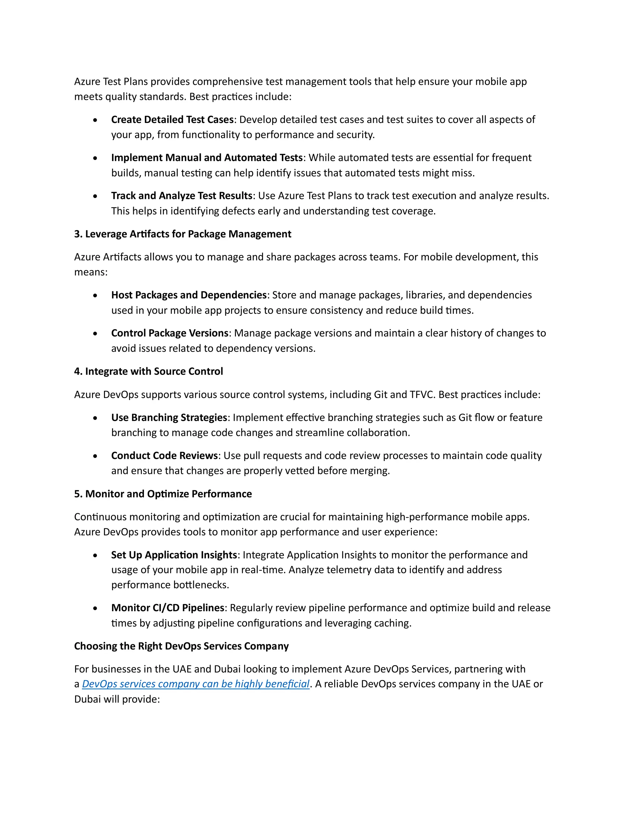 Using Azure Devops For Mobile App Development Best Practices And Tipspdf