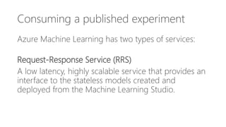 Using Azure Machine Learning Models | PPT
