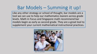Bar Modeling in Math Instruction | PPTX | Model Toys | Hobbies & Interests
