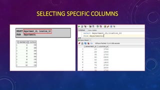 Using basic select statement in oracle database | PPT