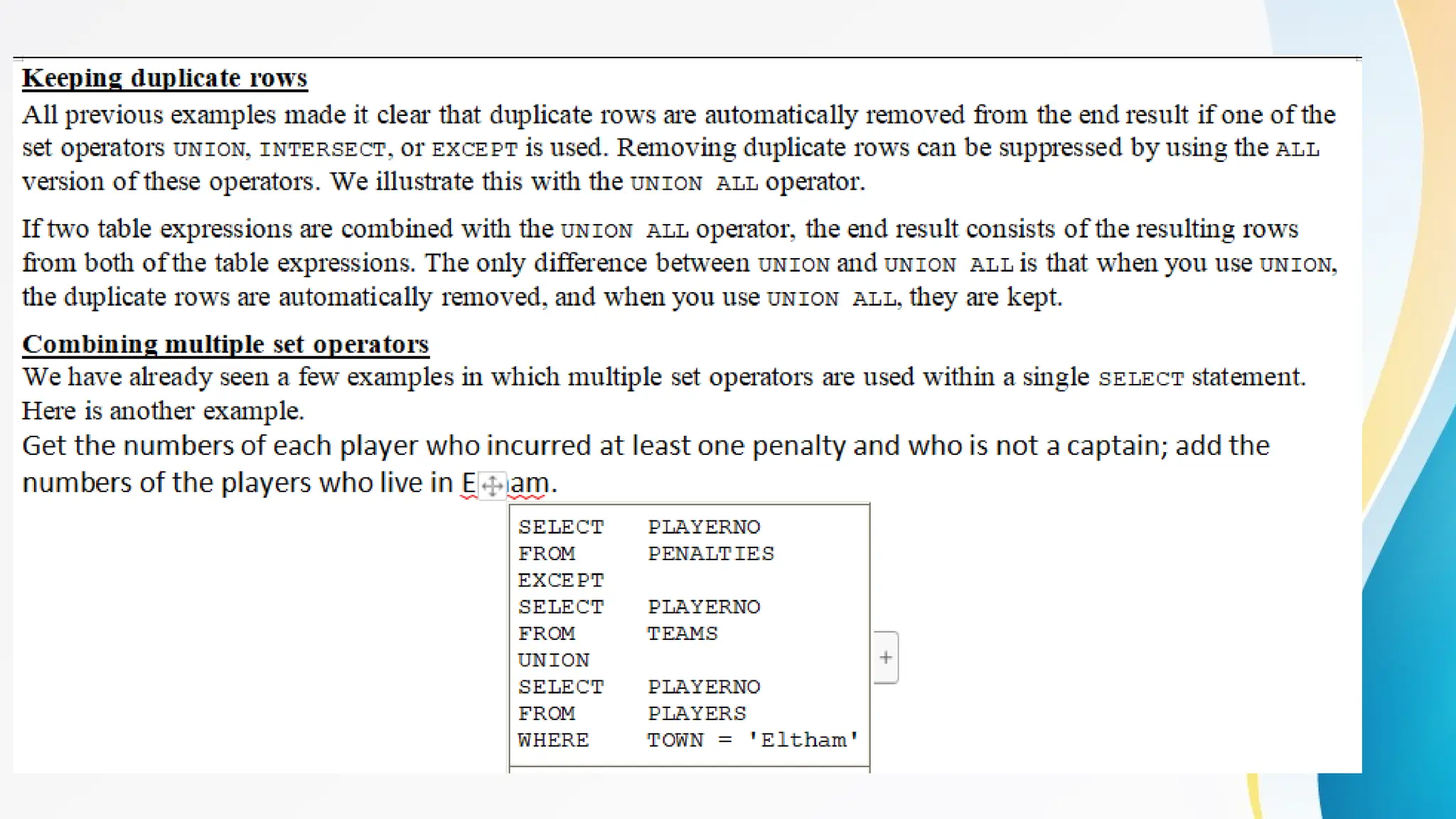 Using Basic Structured Query Language Lo1pptx Databases Computer Software And Applications
