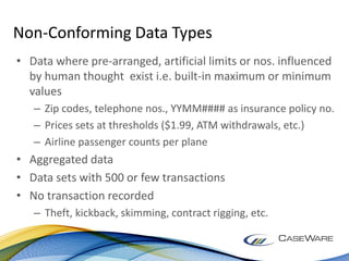 Using benford's law for fraud detection and auditing | PDF
