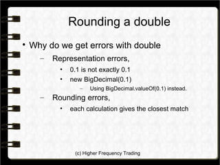 Using BigDecimal and double | PPT