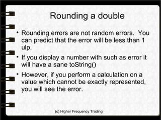 Using BigDecimal and double | PPT