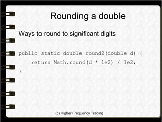 Using BigDecimal and double | PPT