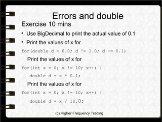 Using BigDecimal and double | PPT