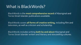 Using BlackWords | PPTX