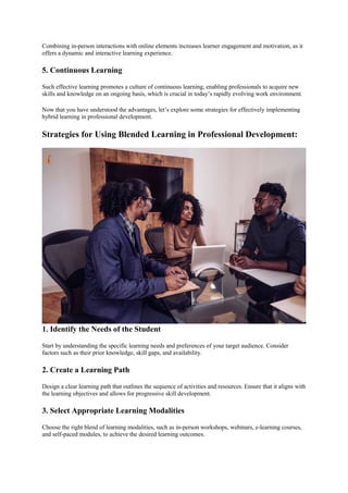 Using Blended Learning In Professional Development: Advantages And Strategies | Future Education ...