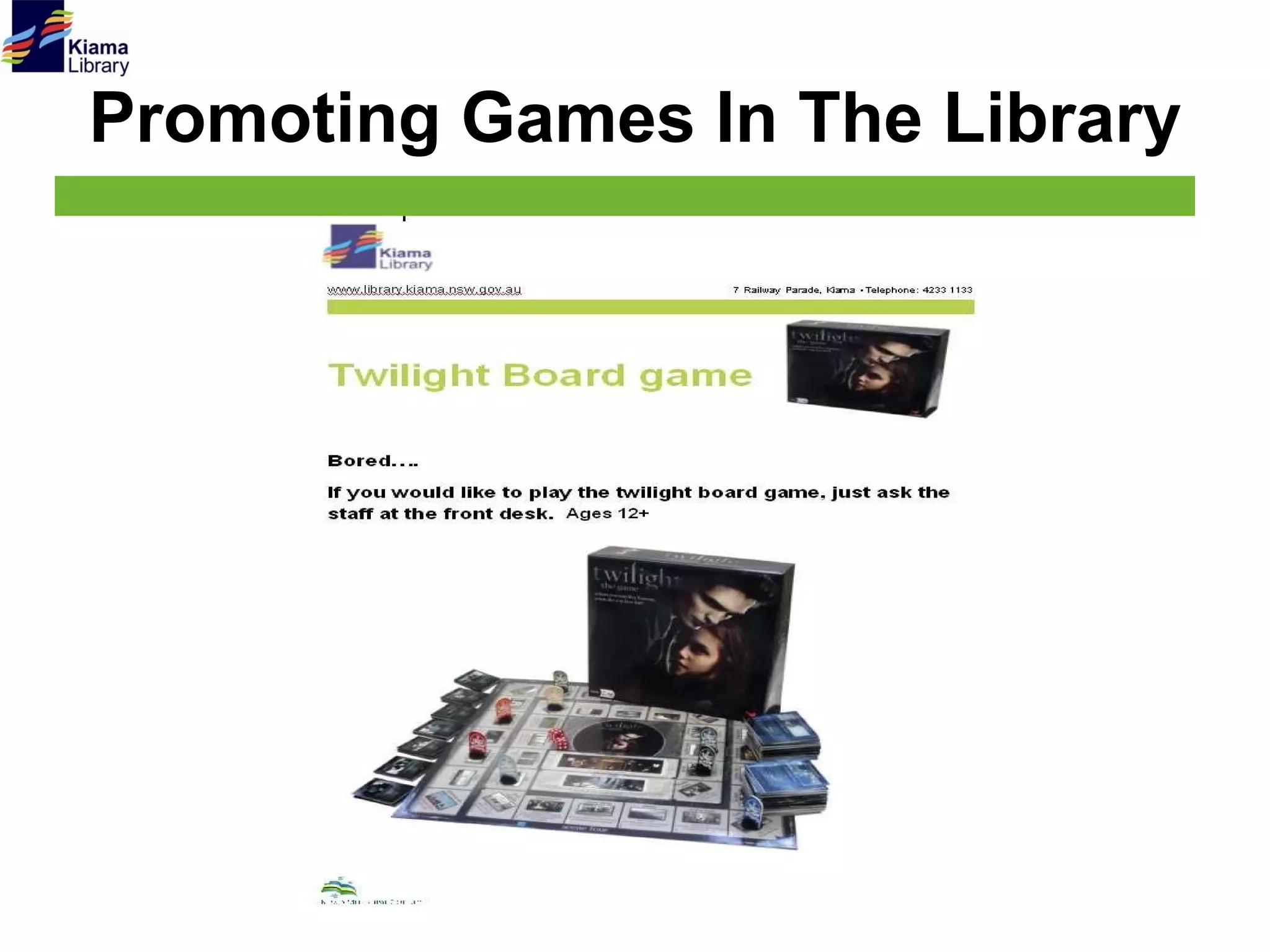Using board games in your programming | PPT