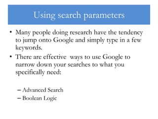 Boolean Logic with Google | PPT