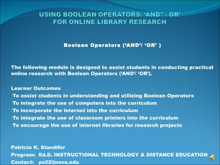 Using boolean operators1 | PPT