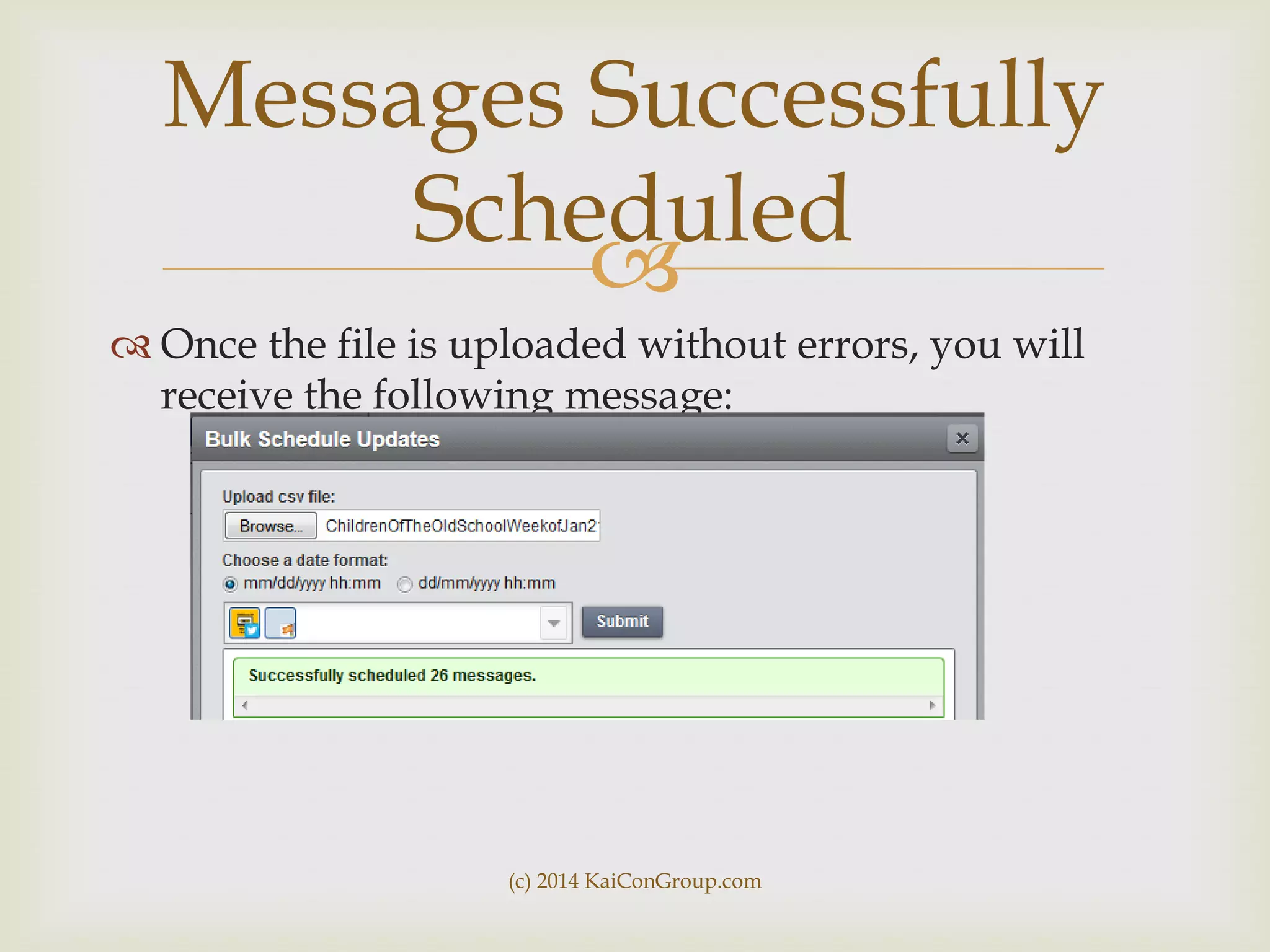 Using bulk scheduler in hoot suite pro | PPT