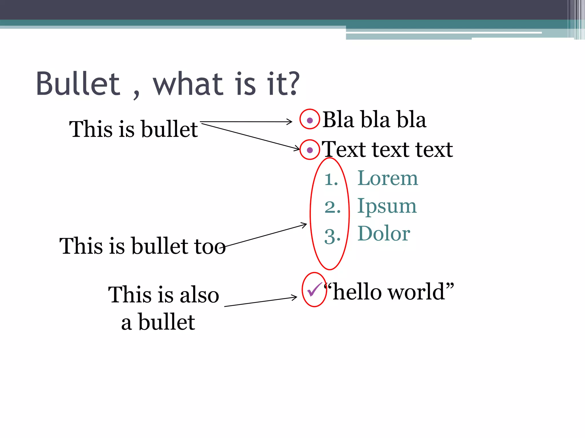 Using bullets | PPT
