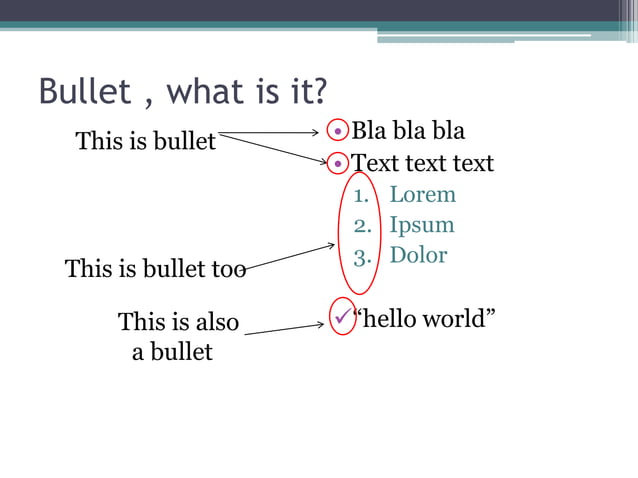 Using bullets | PPT