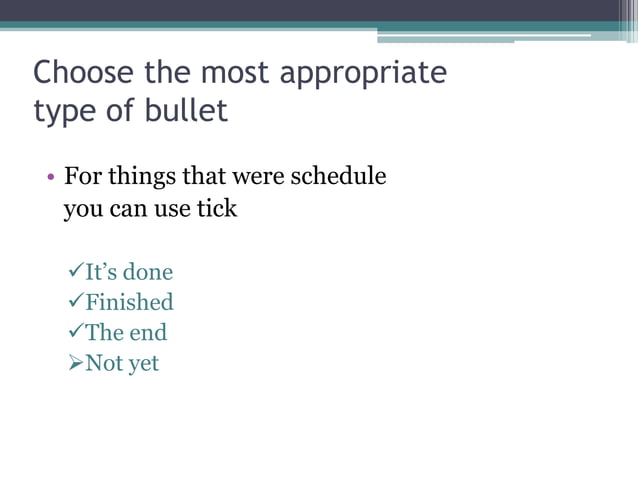 Using bullets | PPT