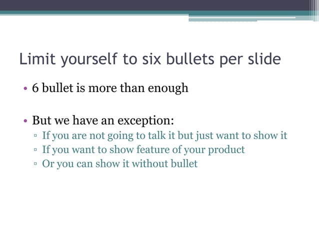 Using bullets | PPT