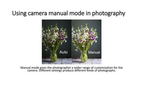 Using camera manual mode in photography | PPT