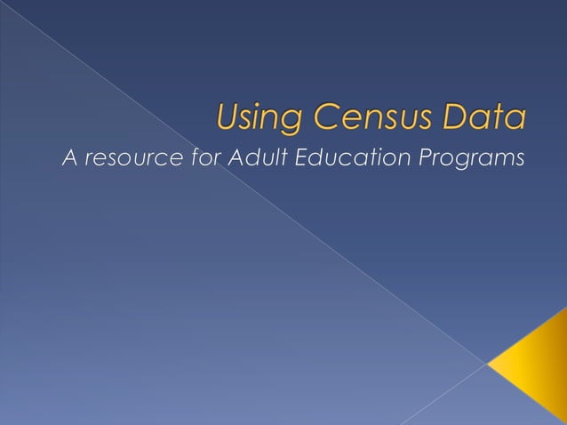 Using census data | PPTX