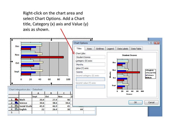 Using Charts in Word | PPT | Technology & Computing