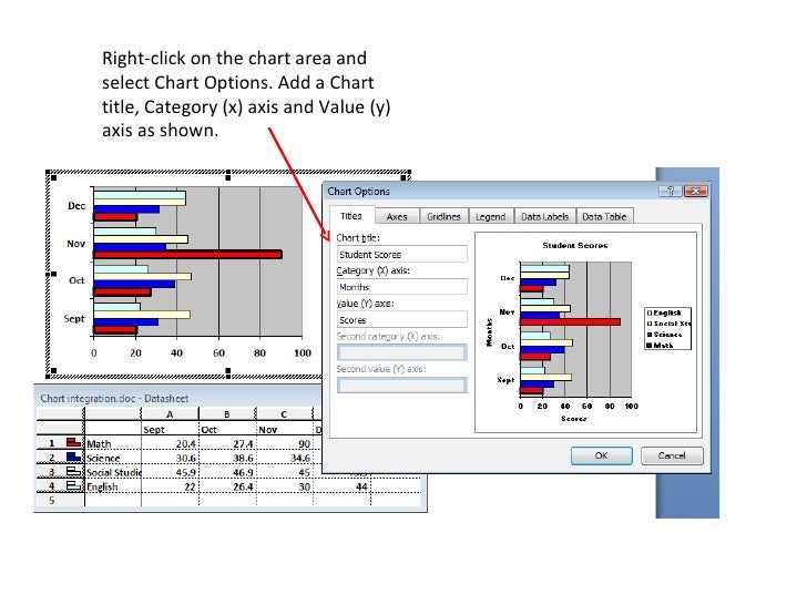 Using Charts in Word