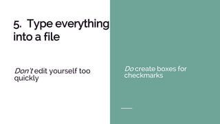 Using Checklists to Increase Consistency and Productivity in Communication Tasks | PDF