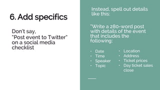 Using Checklists to Increase Consistency and Productivity in Communication Tasks | PDF