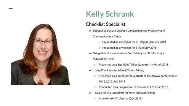 Using Checklists to Increase Consistency and Productivity in Communication Tasks | PDF