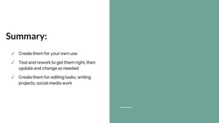 Using Checklists to Increase Consistency and Productivity in Communication Tasks | PDF