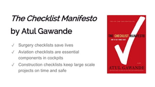 Using Checklists to Increase Consistency and Productivity in Communication Tasks | PDF