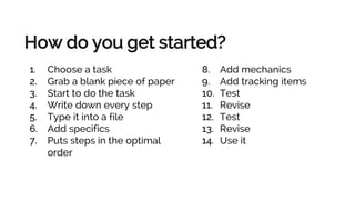 Using Checklists to Increase Consistency and Productivity in Communication Tasks | PDF