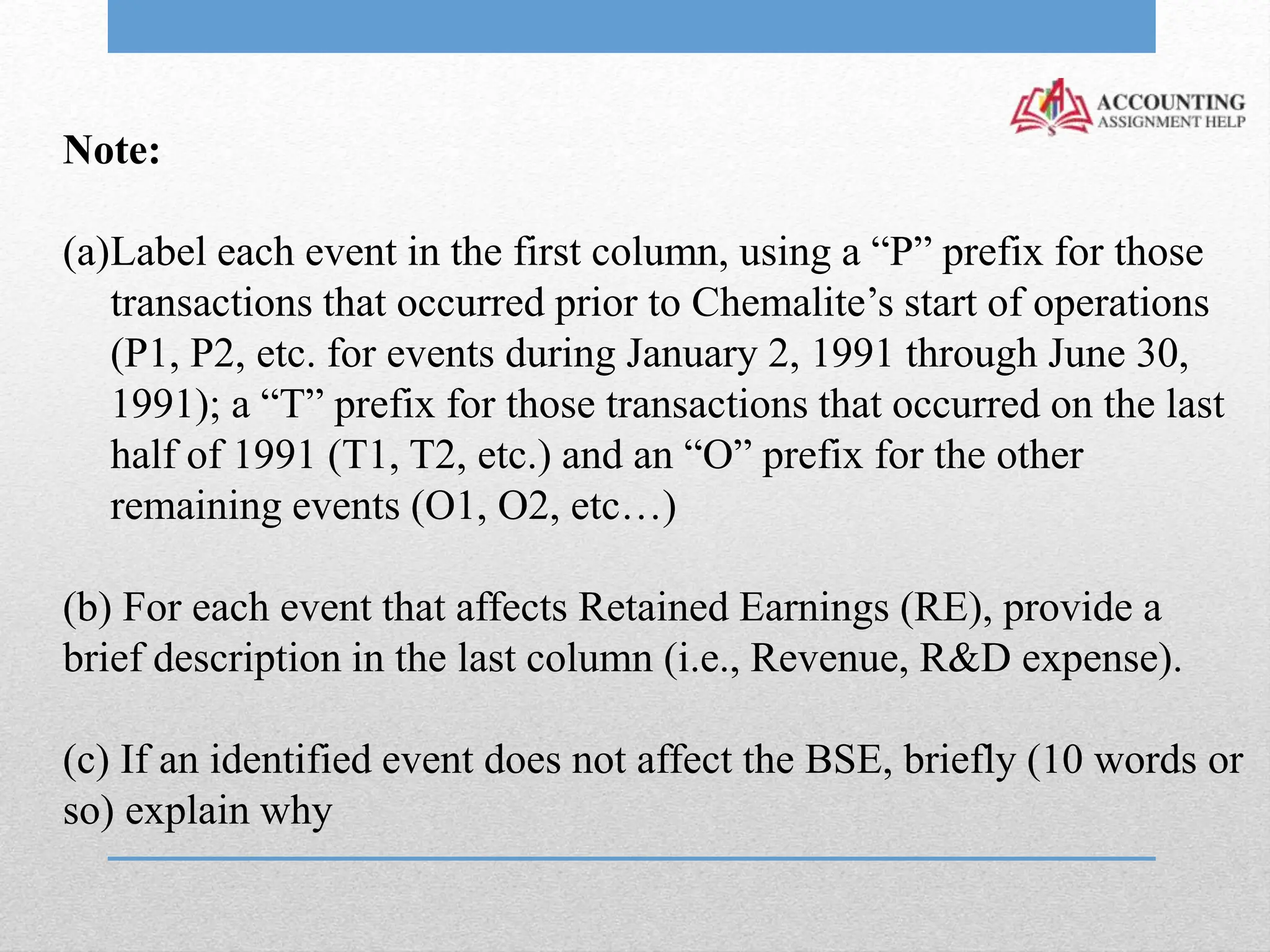 Using Chemalite, Inc. to Learn Financial Accounting Principles. | PPTX