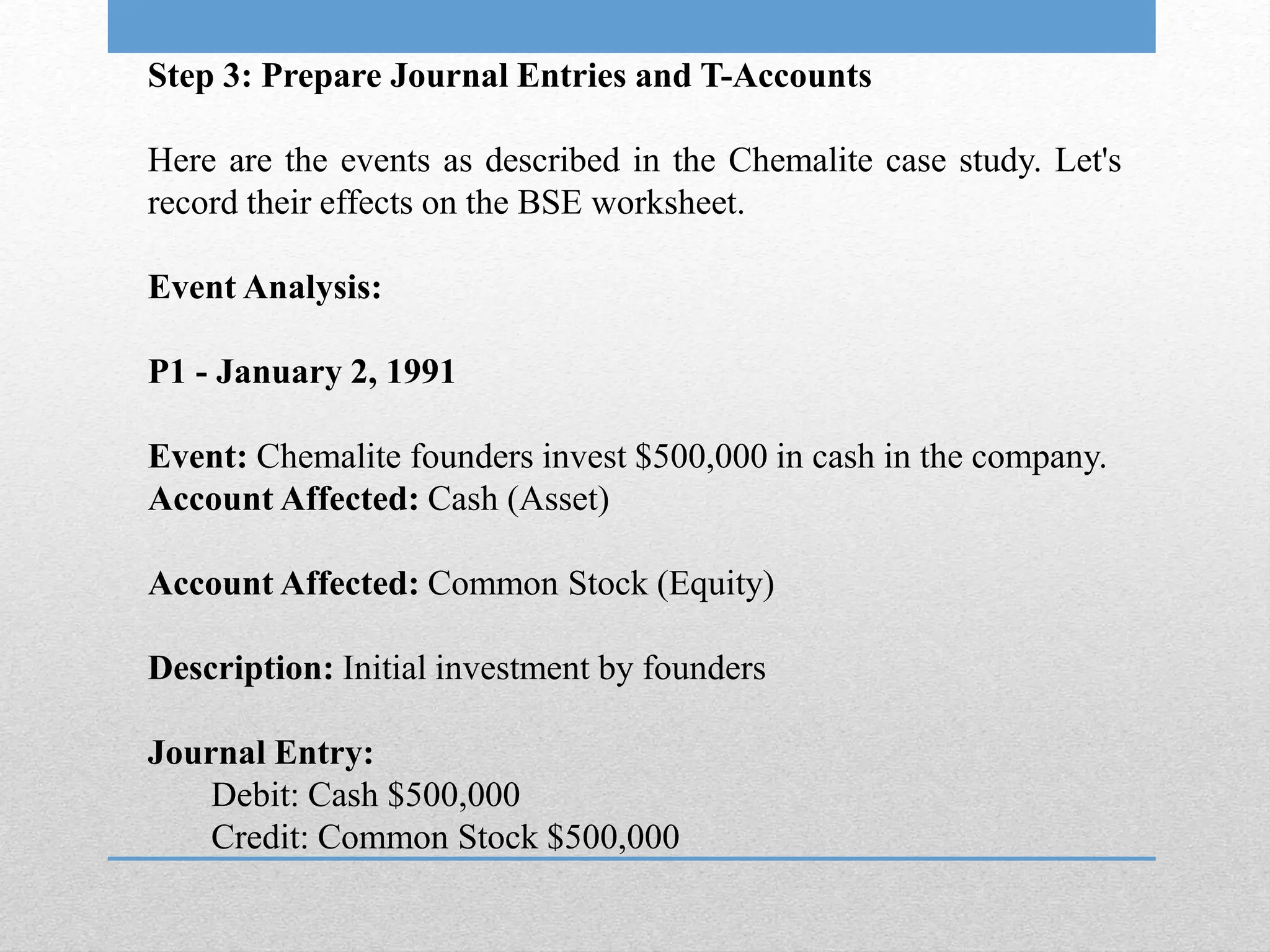 Using Chemalite, Inc. to Learn Financial Accounting Principles. | PPTX