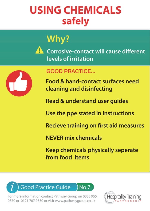 Using Chemicals Safely, Good Practice, Basic Rules | PDF