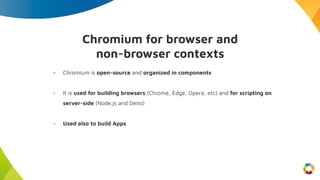 Using Chrome for Building Apps | PPT