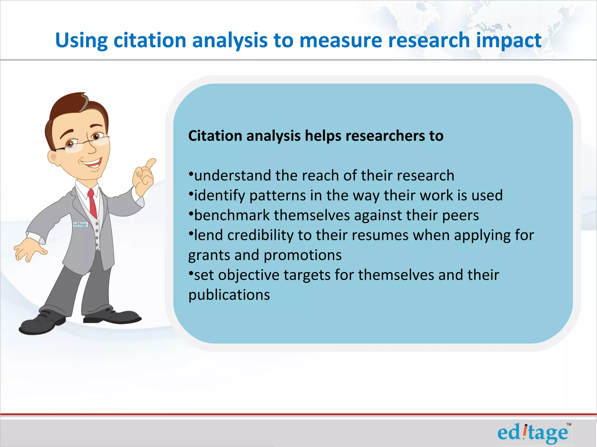 Using Citation Analysis to Measure Research Impact | PPT