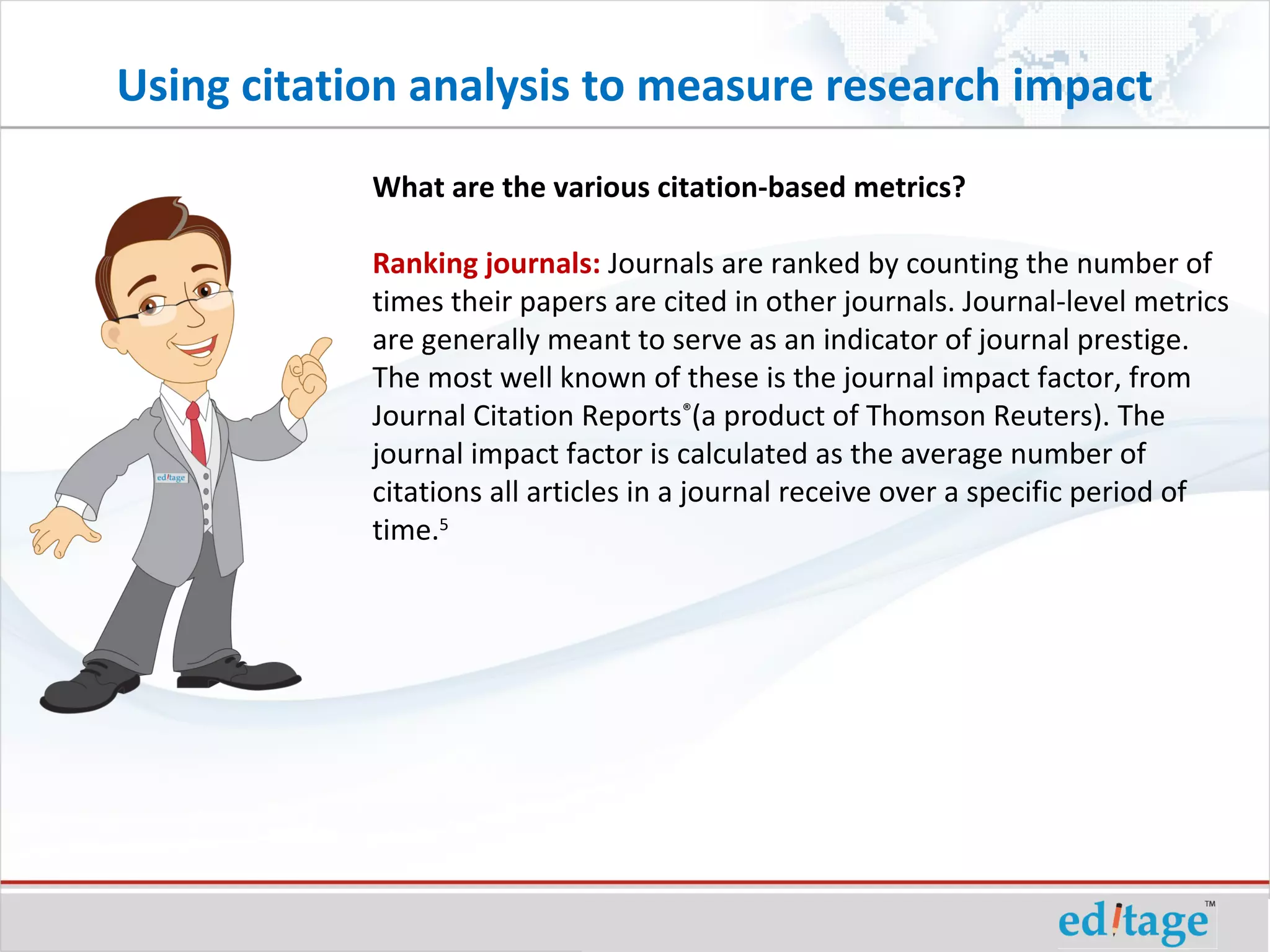 Using Citation Analysis to Measure Research Impact | PPT
