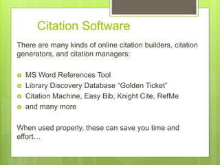 Using Citation Guides | PPTX