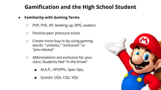 Classroom Gamification for High School Students | PDF