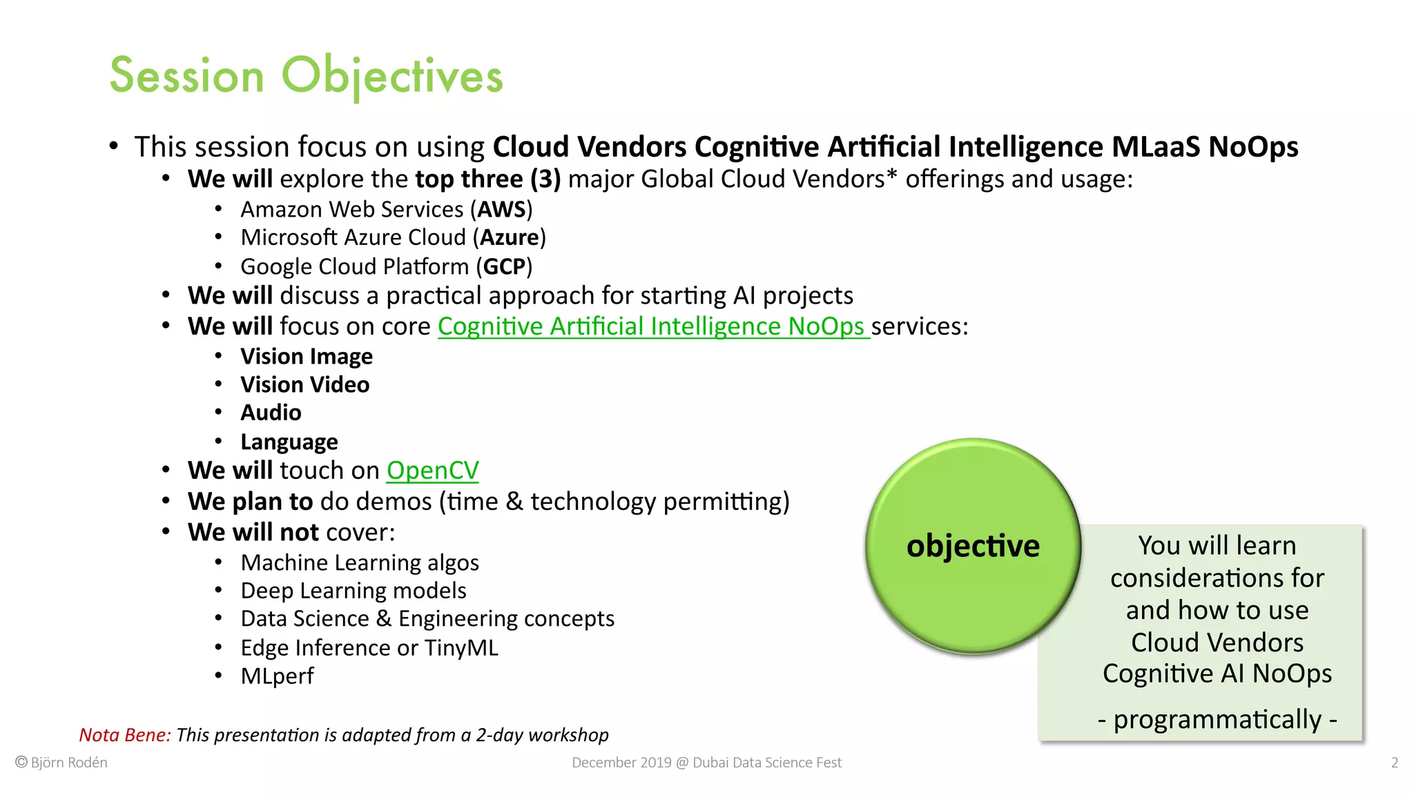 Using Cloud Hyperscale Vendors Cognitive Artificial Intelligence NoOps MLaaS | PPT