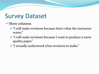 Using Coding Queries and Survey Tools to Illuminate Relationships | PPT