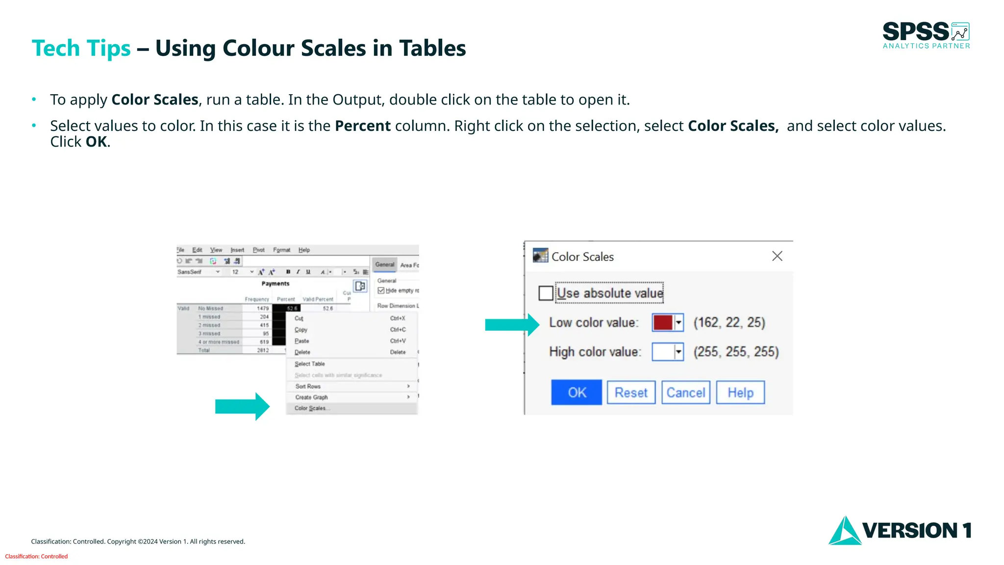 Using Colour Scales for Tables in IBM SPSS Statistics.pptx
