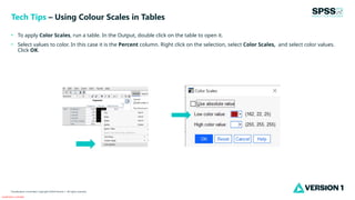 Using Colour Scales for Tables in IBM SPSS Statistics.pptx