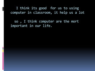 Using computers in the classroom brendan | PPTX | Education