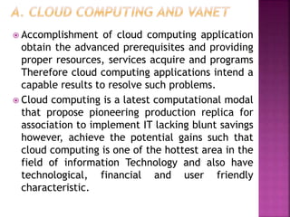 Using Computing Methods to Secure VANET | PPT