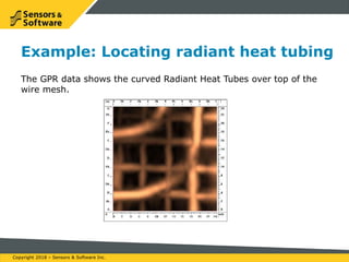 Using Conquest Ground Penetrating Radar (GPR) to locate embedments in ...