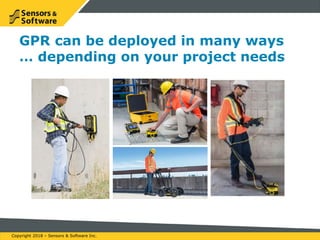 Using Conquest Ground Penetrating Radar (GPR) to locate embedments in ...